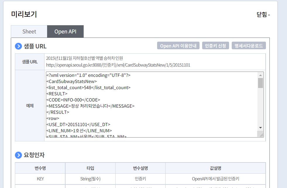 Springbootjpa 공공데이터 Db저장과 Api만들기 1