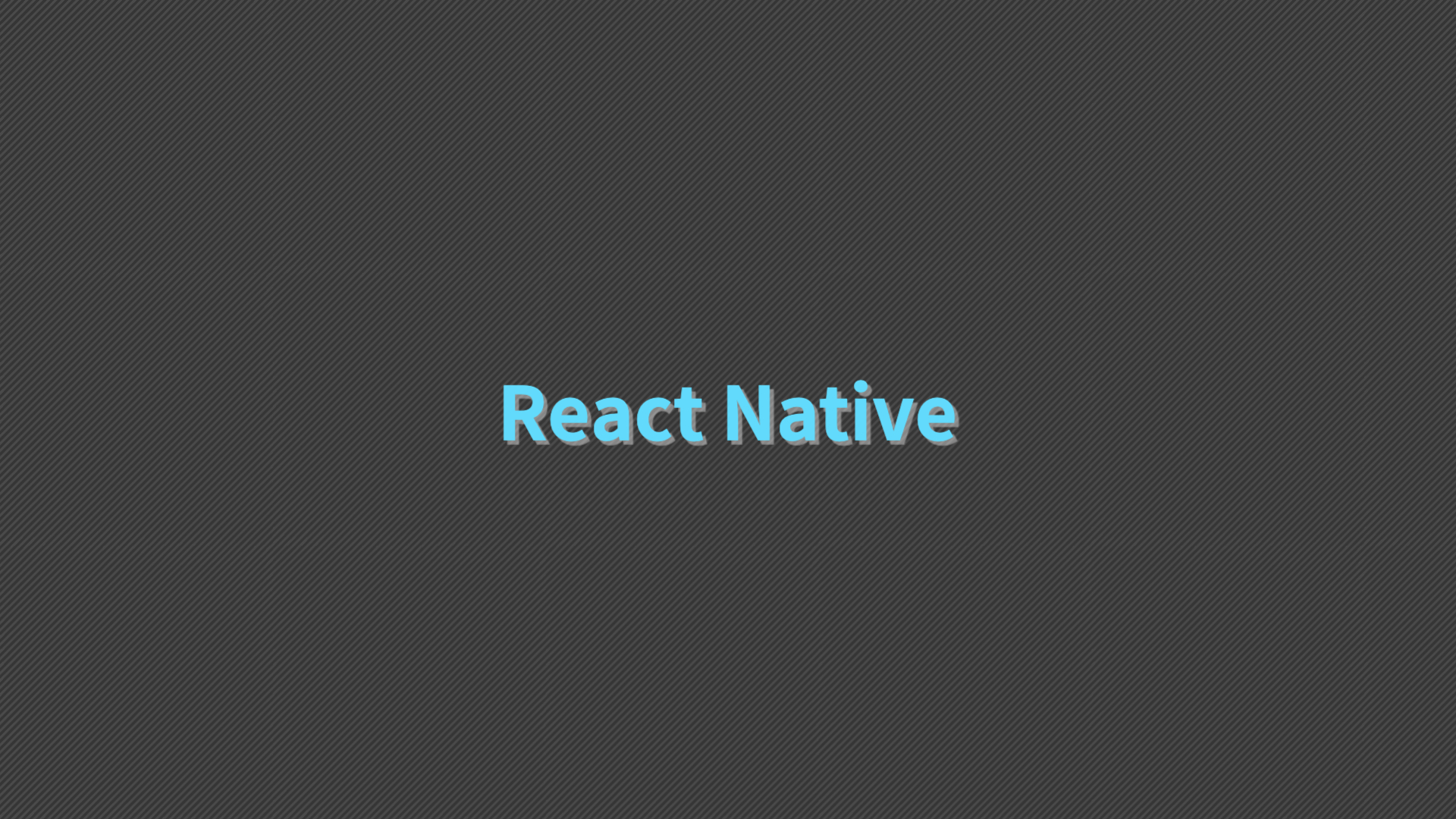 [RN] React Native는 무엇일까?