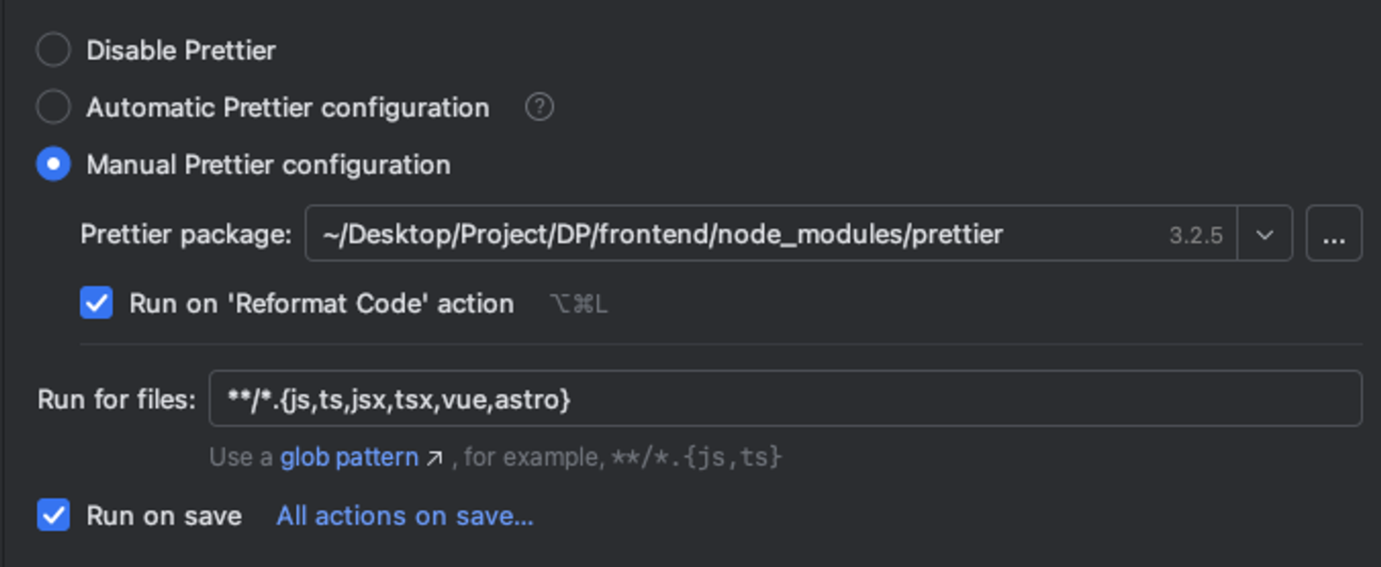 [Prettier] Prettier Webstorm 에 적용하기