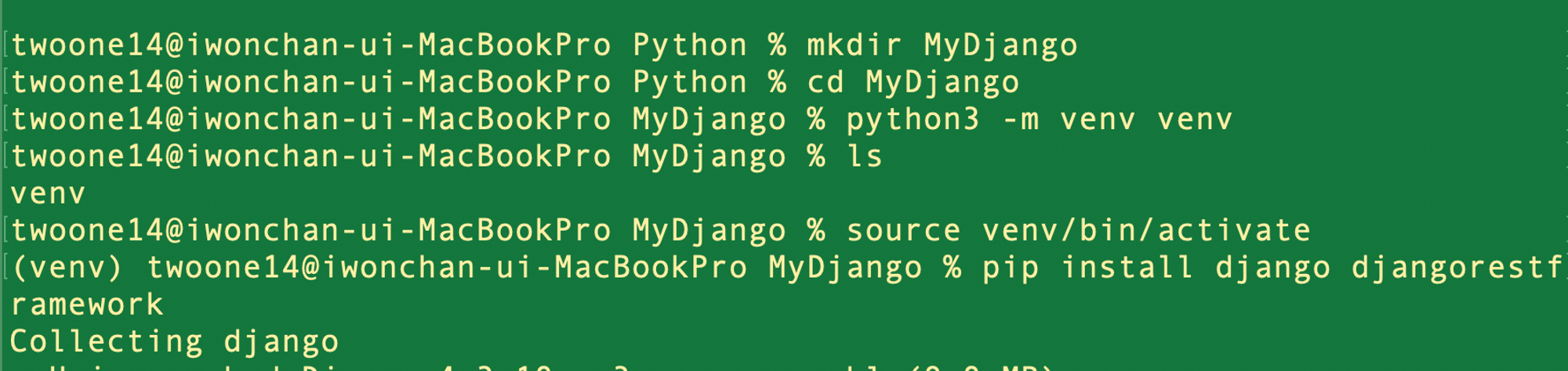 [Django] Get stated Django (장고,pycharm 개발환경 세팅)