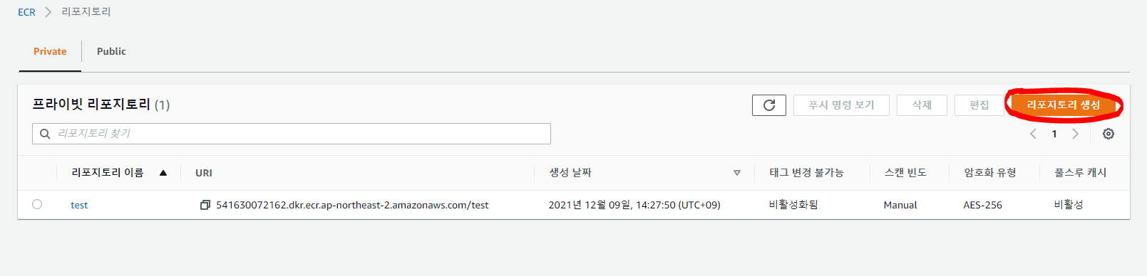 AWS ECR, Docker login 연결
