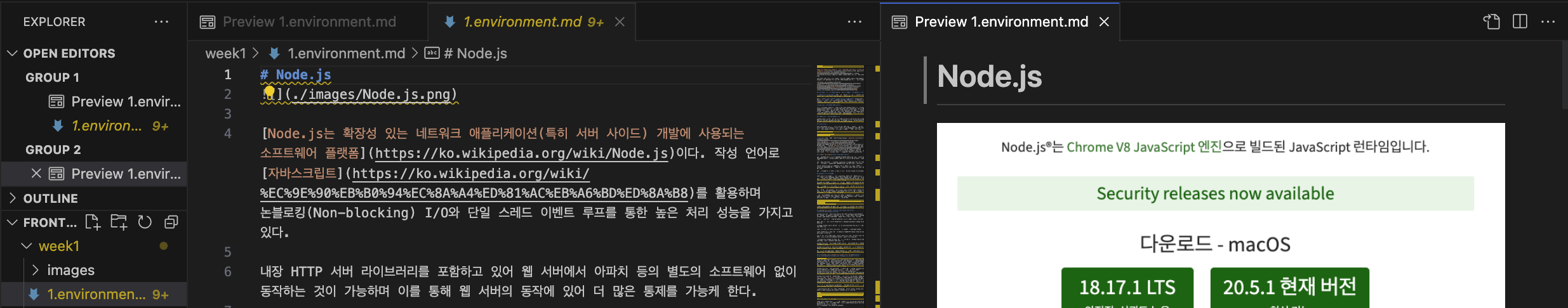20230816 [VSCode - 마크다운 관련 Extension 소개] 마크다운 미리보기, markdownlint