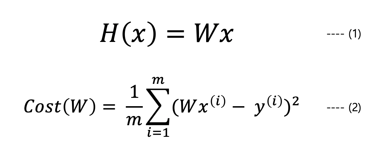 [ML] minimize Cost Linear Regression 원리