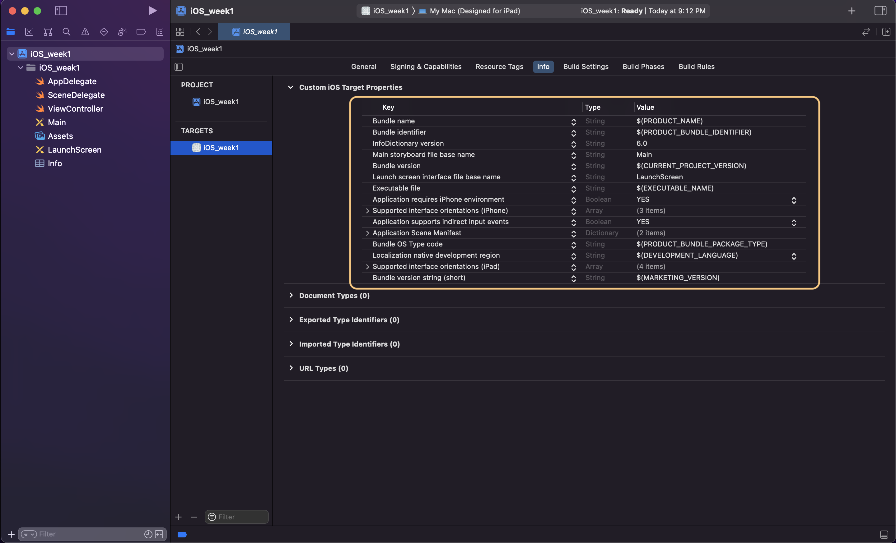 [iOS] info.plist 속성