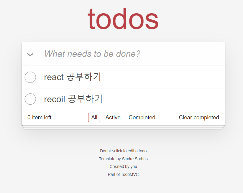 [#2] react-recoil-todo