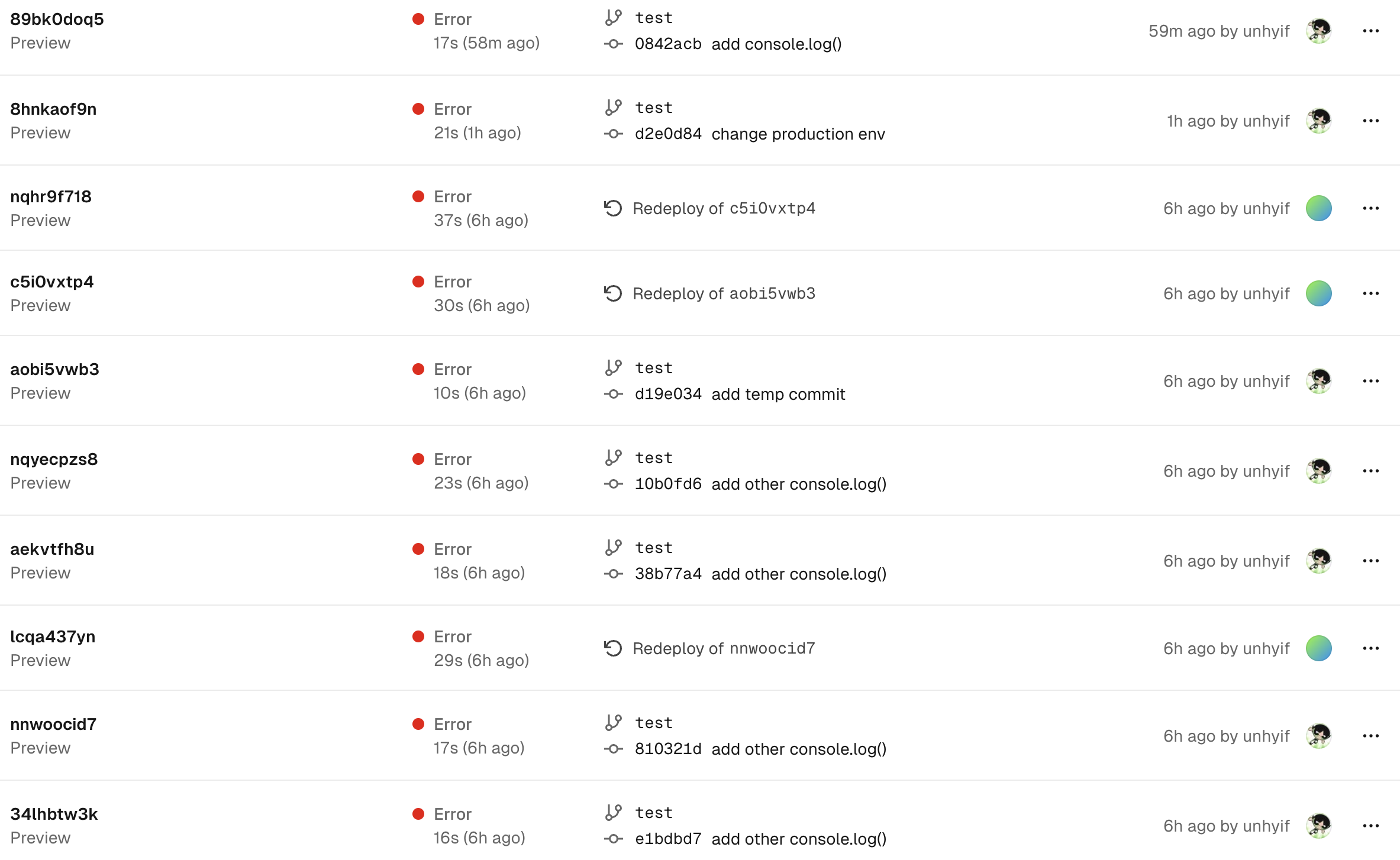 Vercel 배포 브랜치 변경 시 SyntaxError: Unexpected token