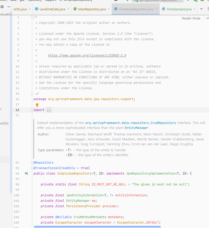 Spring : Spring Data JPA