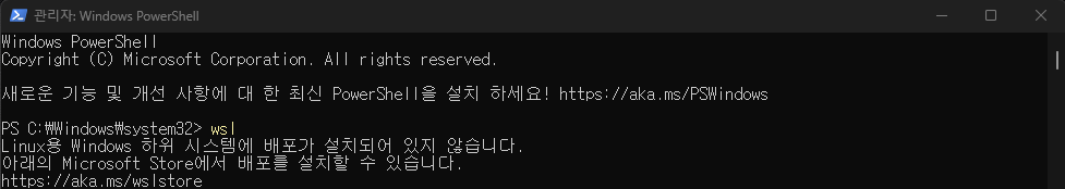 WSL2로 docker설치(Windows11 Home Edition)