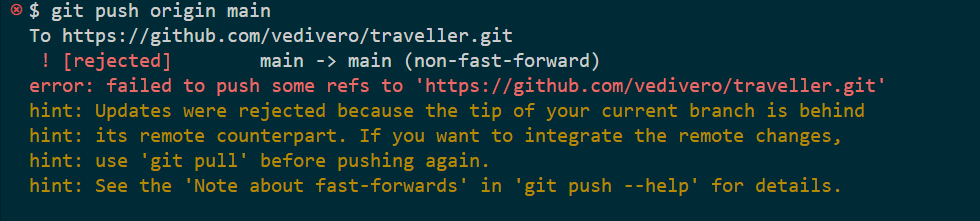 fatal: refusing to merge unrelated histories