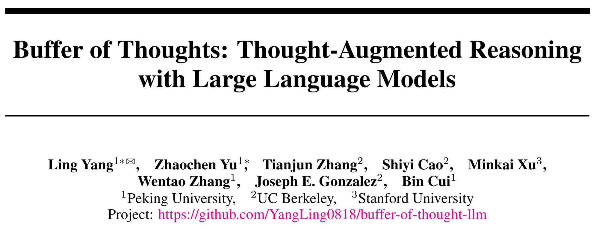 논문리뷰 Buffer Of Thoughts Thought Augmented Reasoning With Large Language Models