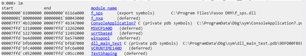 [windbg] symbol load