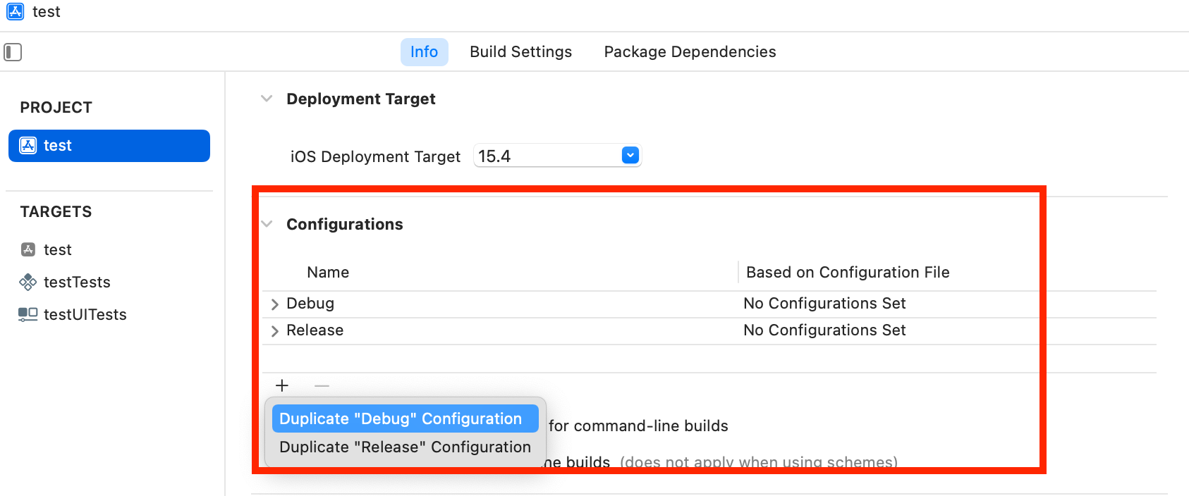 Build Configurations