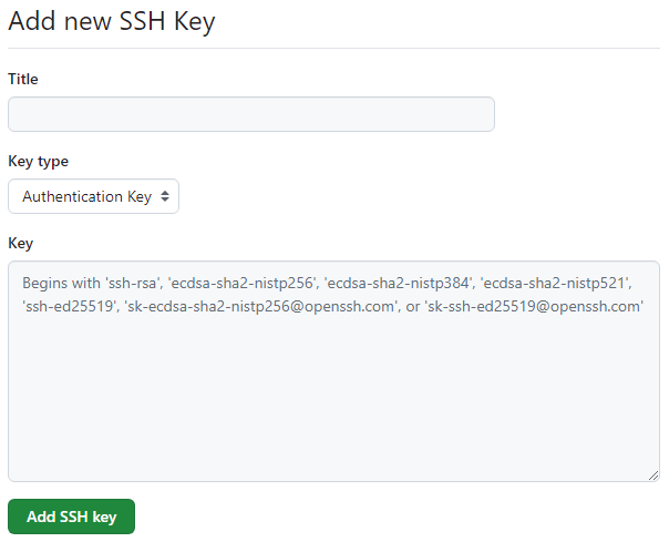 GitHub SSH 설정, 프로젝트 올리기