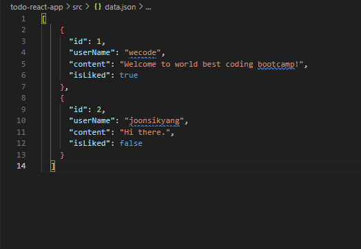 Mockdata를 이용하여 API 연결하기(2) (feat.json파일)