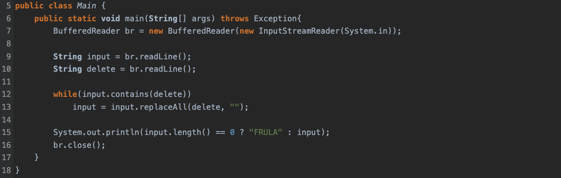 [백준/Java] 9935번 문자열 폭발