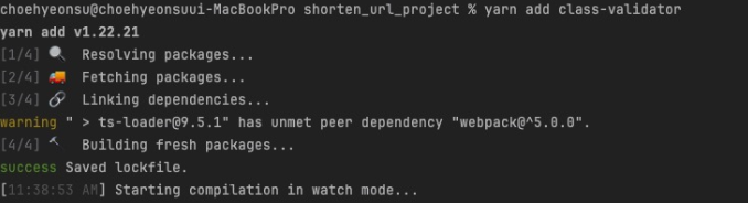 NestJs Module 설치 버전 정리
