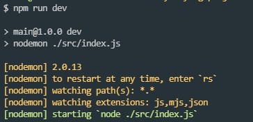 [Node.js] nodemon 설치 및 실행방법
