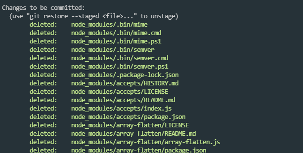 [Git] node_modules 삭제 방법