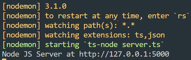 Node.js + Typescript 서버 실행