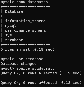 [zerobase] SQL 4일차