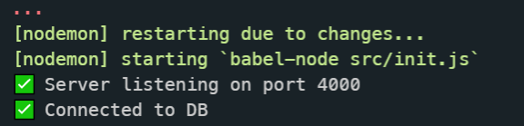 NodeJS 기본 설정하기 (nodemon, babel)