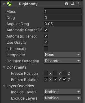 24.02.03 TIL - Unity : Rigid Body & Collider, 물리 작용과 충돌 처리
