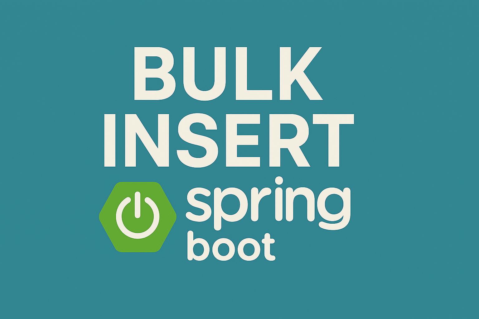 [Spring] Bulk Insert로 성능 향상 시키기