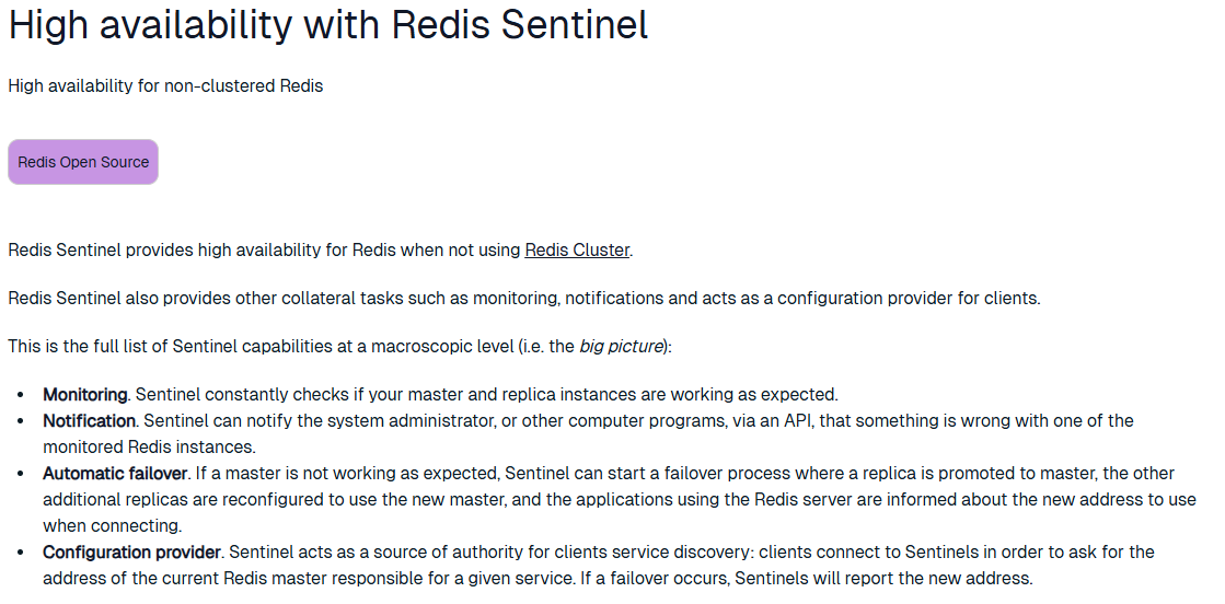 고가용성 Redis 설계 Sentinel과 Cluster