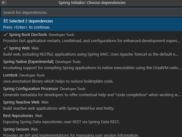 VSCode Spring boot 설정