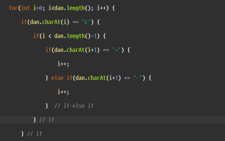 Java 백준 2941번 문제 풀이