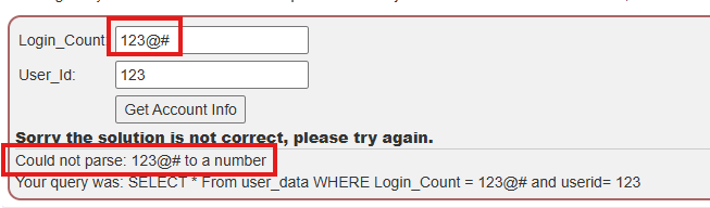 [WebGoat] (A3)-1. SQL Injection (intro)