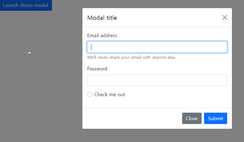 Bootstrap - 모달(Modal)