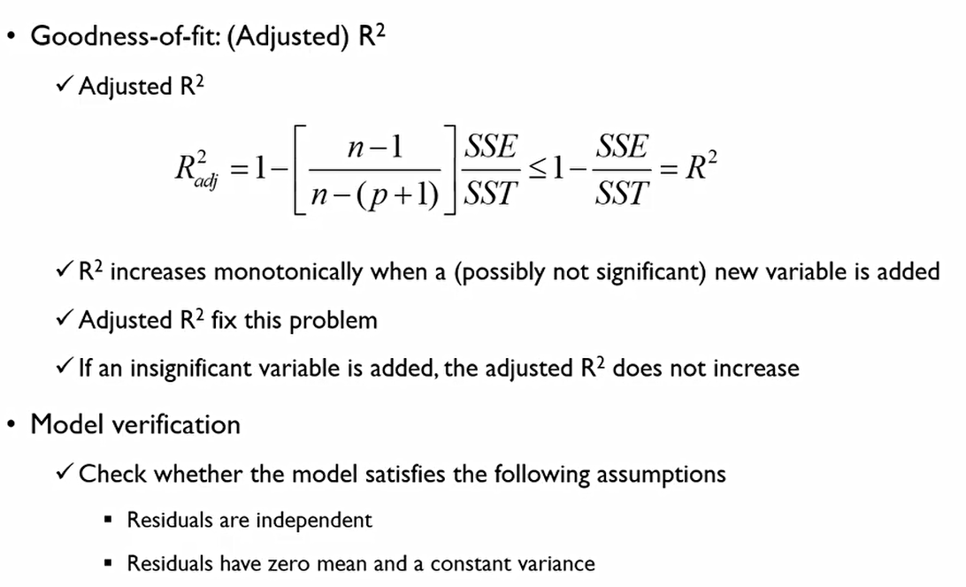 [Korea University] Multivariate Data Analysis 2. Multiple Linear Regression