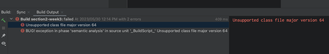 [에러노트] Spring Boot 기반의 샘플 프로젝트 생성 시 "Unsupported class file major ...