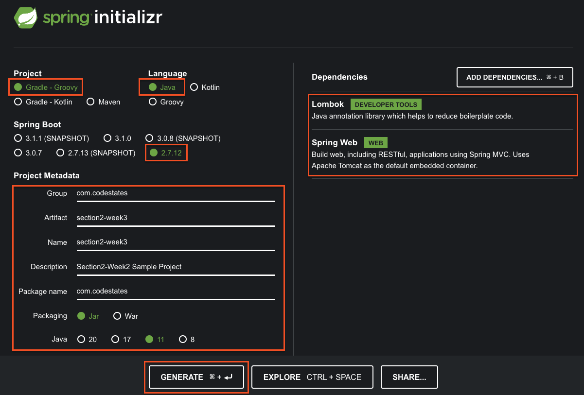 [에러노트] Spring Boot 기반의 샘플 프로젝트 생성 시 "Unsupported class file major ...