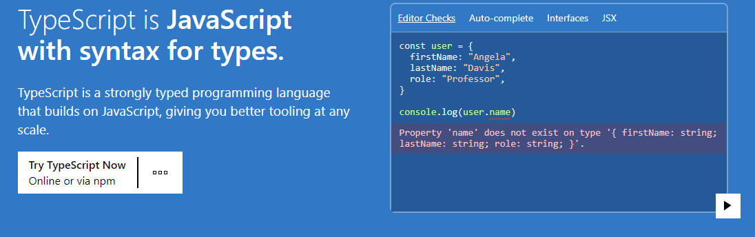 [TS] Why Typescript?