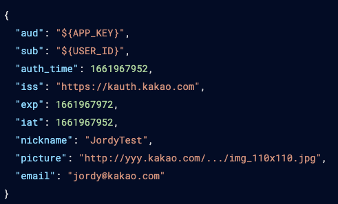 Oauth Open ID Connect with kakao