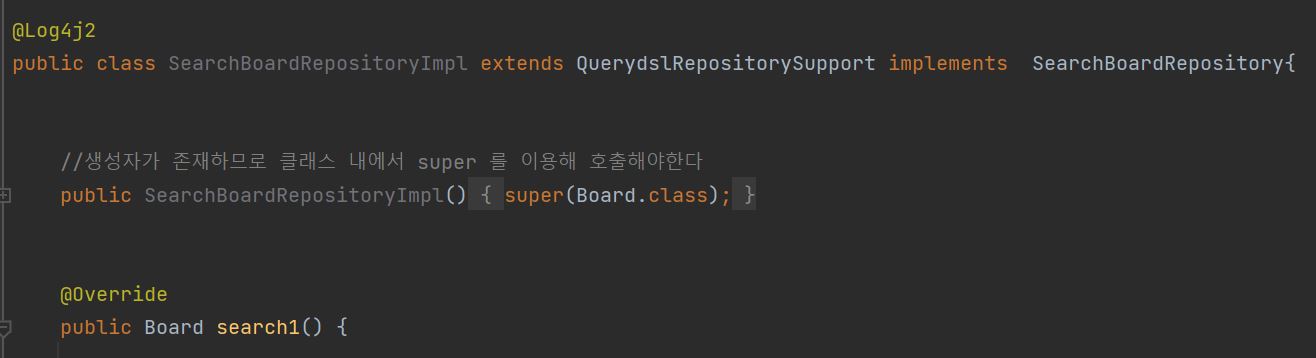 projecrt2 Querydsl(JPQLQuery)적용