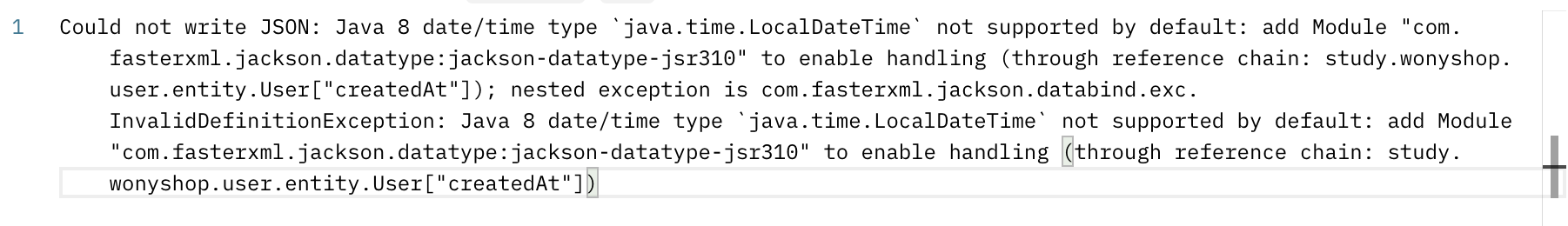  Java 8 Date time Type Java time LocalDateTime Not Supported By Default
