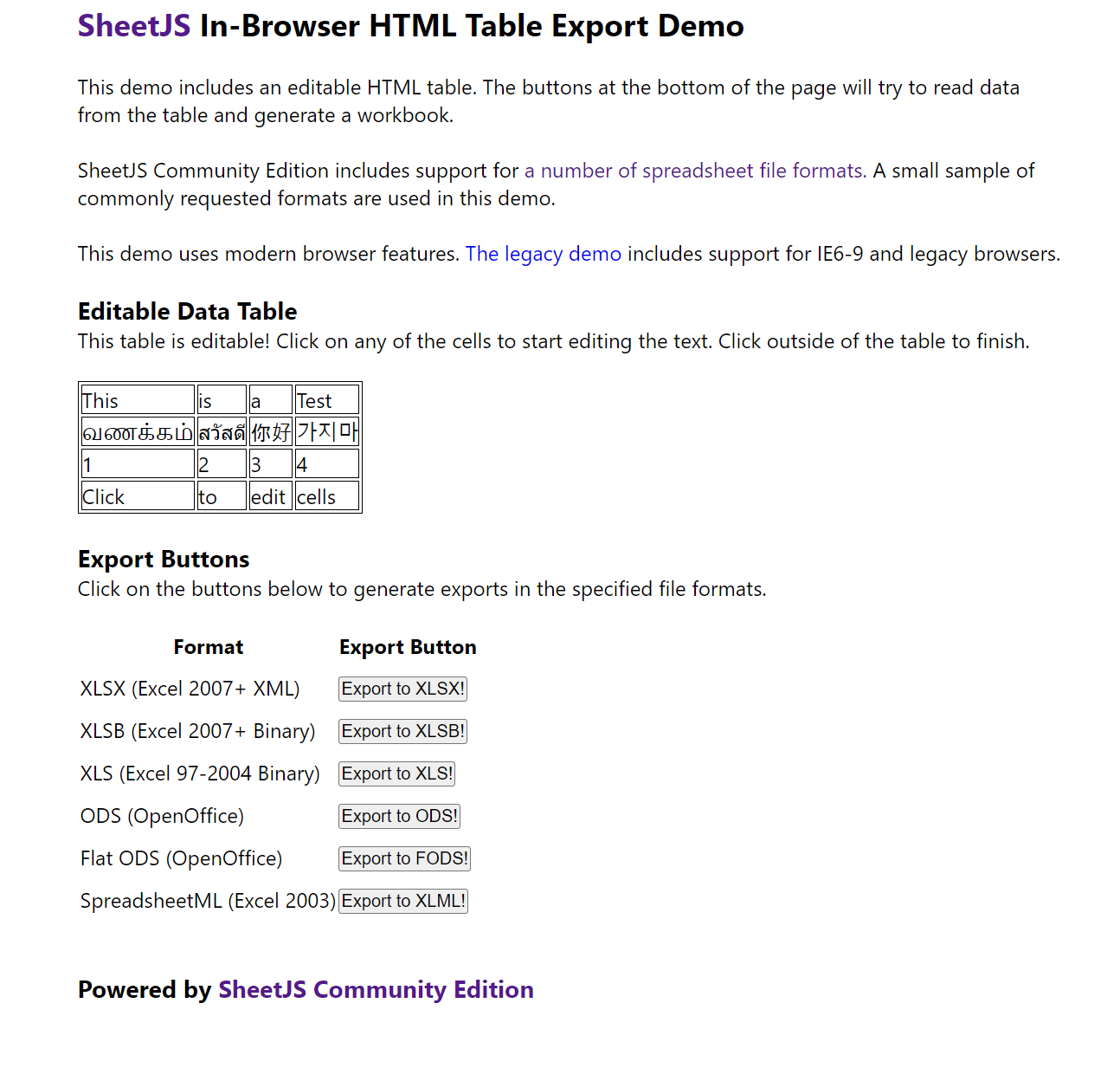 SheetJS 라이브러리 , html테이블로 엑셀다운로드 기능 구현