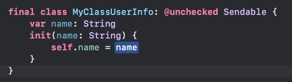 Swift Concurrency Sendable