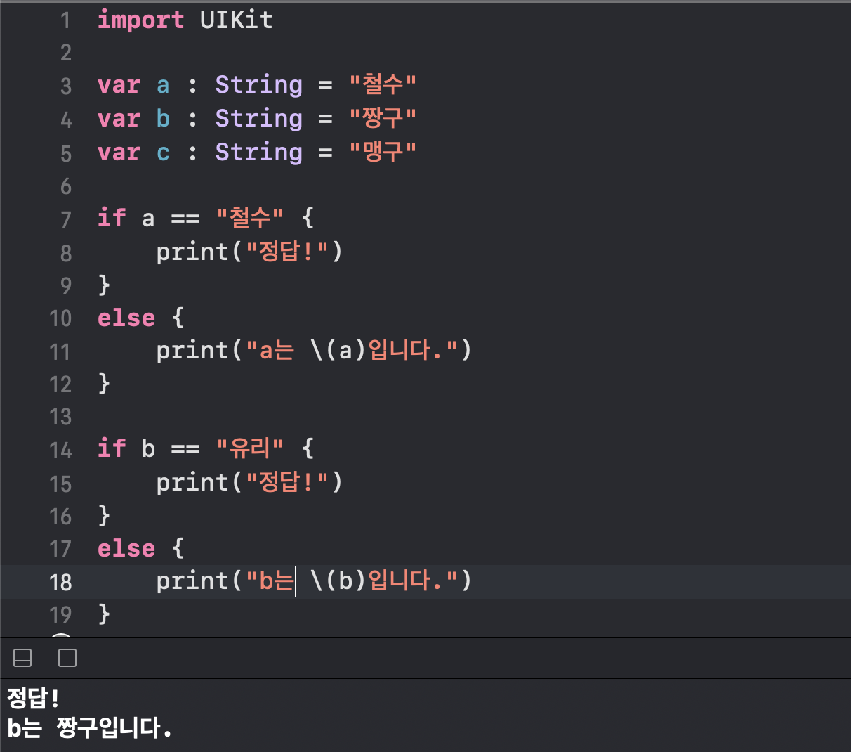 [iOS / Swift] Swift 문법을 알아보자! - 2편 : 조건문(if문, switch문)