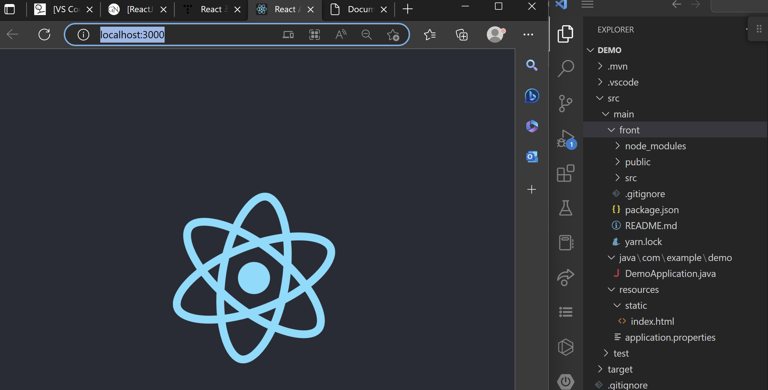 [게시판CRUD_1] VScode로 SpringBoot, React 세팅하기