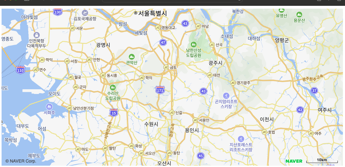 네이버지도 Api 인증실패 오류 해결