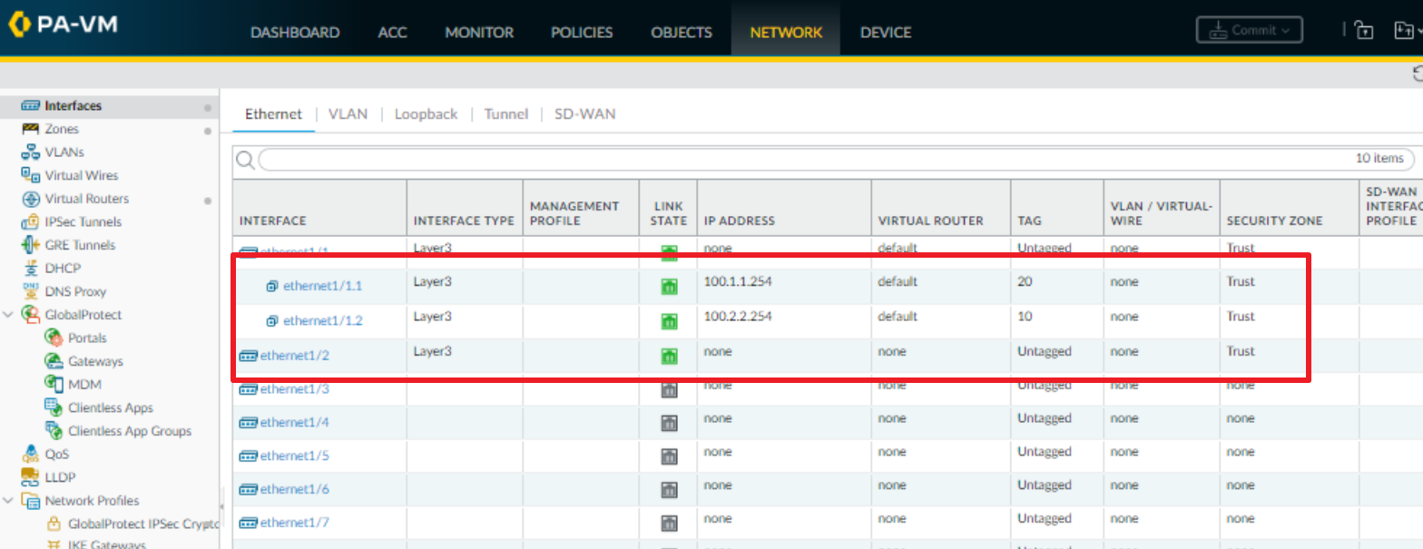 Basic Palo Alto Configuration