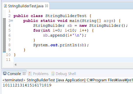 Java Stringbuilder 사용시 주의할 점