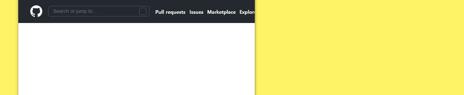 [HTML, CSS] GitHub header.1