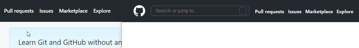 [HTML, CSS] GitHub header.1