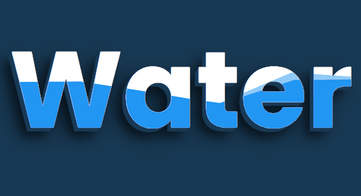 Water Wave Text Water Wave Text