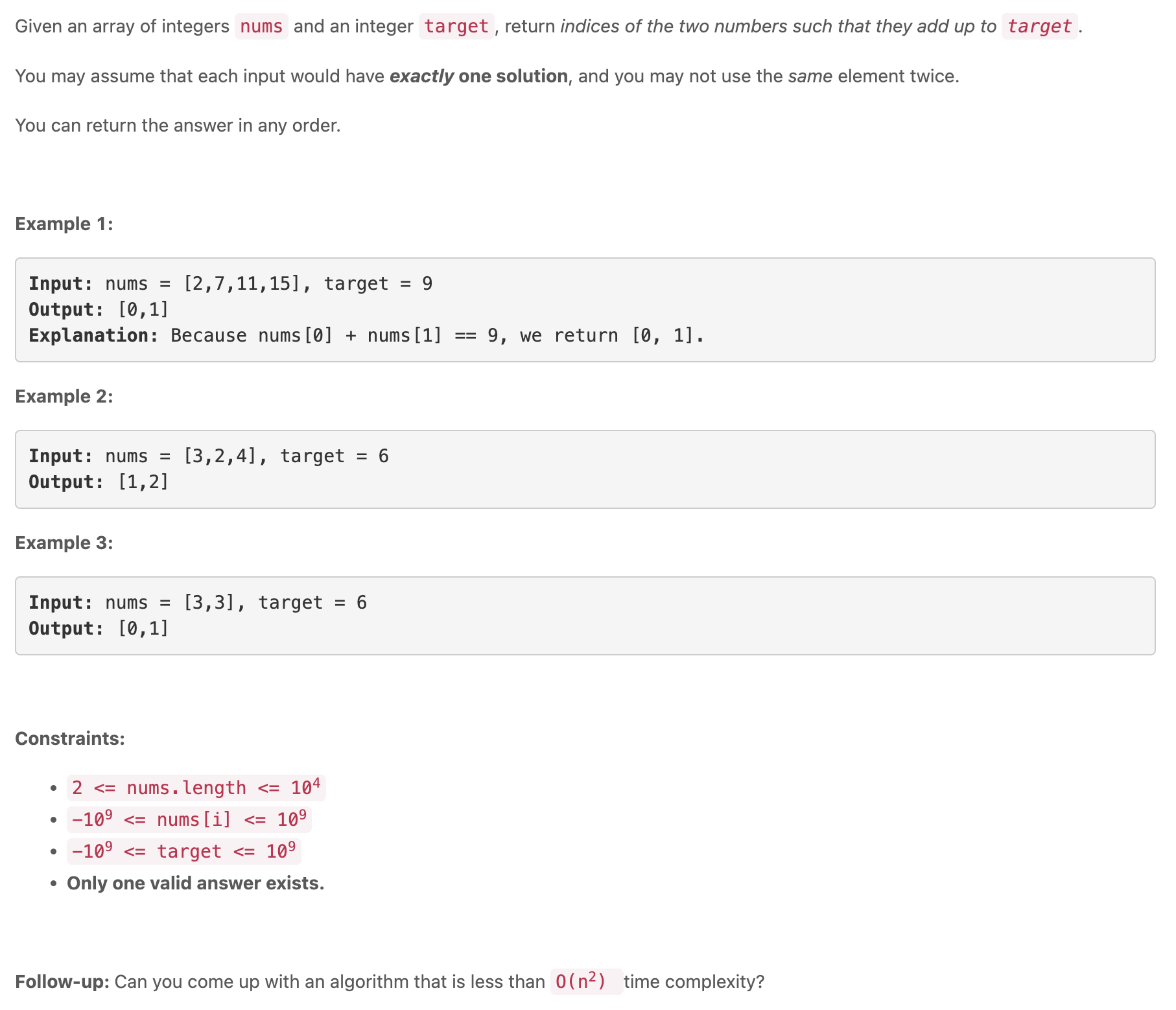  leetcode Two Sum python 